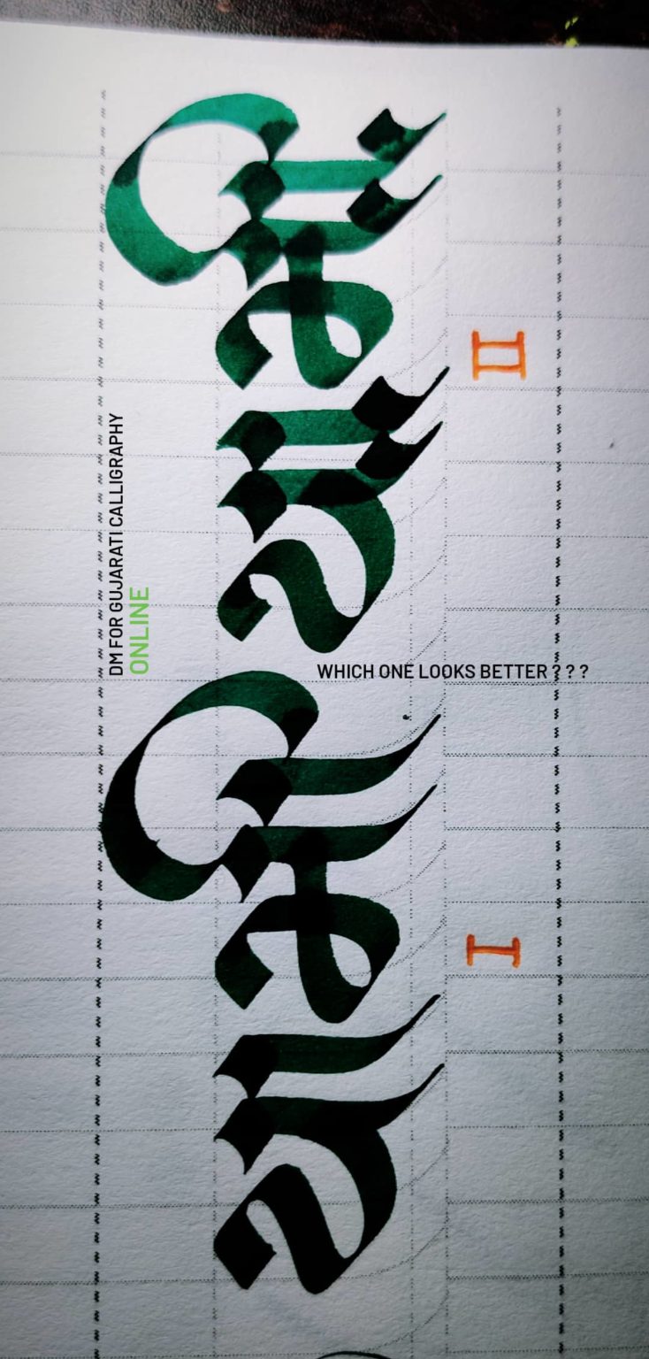 Gujarati Calligraphers Community writing the woes away